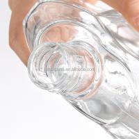 China Hot Stamping High Quantity Whiskey Vodka Glass Bottles with Customizable Sealing Type for sale