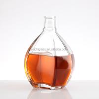 China Custom Make Hot Stamping Glass Bottles for Irregular Types of Whiskey and Vodka for sale