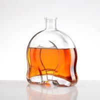 China Large Seal 500ml Super Flint Glass Bottle for Beverage and Clear Liquor for sale