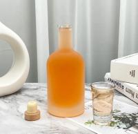 China Collar Material Aluminum Plastic PP 375ml 500 ml 750 ml Wine Glass Bottle with Cork for sale