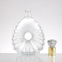 China Hot Stamping Industrial Beverage Glass Bottle with Glass Stopper Cap for sale