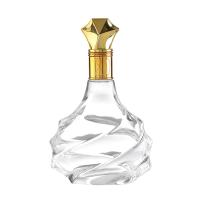 China 500ml Brandy Whisky Glass Bottle for Liquor Unique Design and Customize Sealing Type for sale