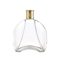 China Customized Custom Make 200ml Transparent Glass Whisky Bottle for Vodka Perfume for sale