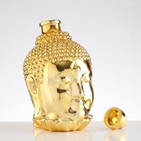 China Customized Sealing Type Manufacturers Unique Personalized Portrait Liquor Glass Bottle for sale