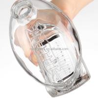 China Super Flint Glass Empty Shaped Bottles for Liquor 500ml 750ml Industrial Beverage for sale