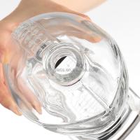 China Super Flint Glass Empty Shaped Bottles for Liquor 500ml 750ml Industrial Beverage for sale