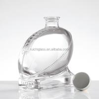 China Super Flint Glass Empty Shaped Bottles for Liquor 500ml 750ml Industrial Beverage for sale