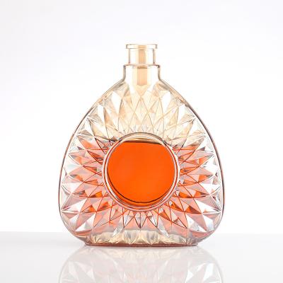 China 100ml Screw Cap Amber Glass Vodka Rum Whisky Bottle Exceptional Craftsmanship for sale