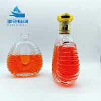China Tequila Top Grade 120ml 250ml Customizable Transparent Glass Vodka Wine Whisky Bottle for sale