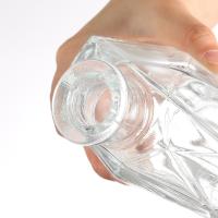 China 250ml 500ml Glass Vodka Spirit Liquor Whisky Bottle with Timeless and Elegant Design for sale