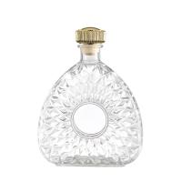 China Customizable Sealing Type 250ml 750ml Clear Glass Whisky Bottle for Customized Products for sale