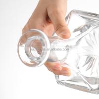 China 500ml 750ml Luxury Shaped Bottle with Cap Made of Super Flint Glass Material for sale