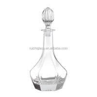 China 500ml 750ml Luxury Shaped Bottle with Cap Made of Super Flint Glass Material for sale