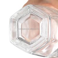 China 350ml 500ml Shaped Bottle for Whiskey Gin Liquor Hot Stamping Surface Coated Treatment for sale