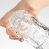China Aluminum Plastic PP Collar Clear Glass Bottle 51cm Length for Cocktails and Wine for sale