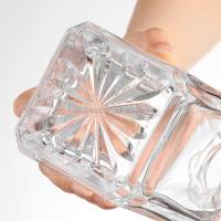 China 500ml 750ml Frosted Wine Glass Vodka Bottle with Cap Collar Material Aluminum Plastic PP for sale