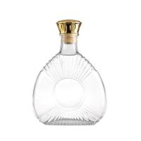 China Small Glass Bottles for Whisky Flat Shape and Aluminum Plastic PP Collar Included for sale