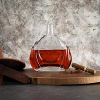 China Customized 500ml 750ml 35cl 50cl 75cl Glass Bottles With Screw for Vodka Whiskey Brandy for sale