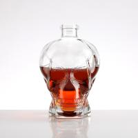 China Shandong Yuncheng Whisky Gin Brandy Glass Bottle with Distinctive Shape and Design for sale