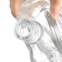 China Customized 500ml 750ml 35cl 50cl 75cl Glass Bottles With Screw for Vodka Whiskey Brandy for sale