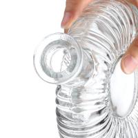 China Hot Stamping Luxury Glass Whisky Bottle with Aluminum Plastic PP Collar Material for sale