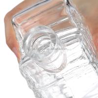 China 500ml 700ml 750ml Empty Whisky Vodka Glass Liquor Bottle with Aluminum Plastic PP Cap for sale