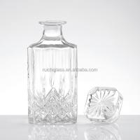 China 700ml 750ml Luxury Flint Glass Bottle for Gin Tequila Whisky Brandy Alcohol Spirits for sale