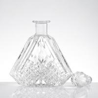 China 500ml Unique Shaped Glass Whisky Liquor Bottle with Collar Material Aluminum Plastic PP for sale
