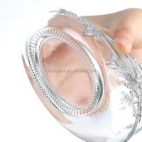 China 700ml Clear Spirit Glass Bottle Unique Design for Brandy Base Material Super Flint Glass for sale