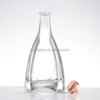China Super Flint Glass 350ml 500ml 750ml Vodka Bottles with Customized Logo at Manufacture for sale