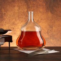 China Super Flint Glass Custom Shape Transparent 500ml 750ml Liquor Bottle for Whiskey Brandy for sale