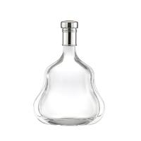 China Super Flint Glass Custom Shape Transparent 500ml 750ml Liquor Bottle for Whiskey Brandy for sale