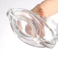 China Super Flint Glass Custom Shape Transparent 500ml 750ml Liquor Bottle for Whiskey Brandy for sale