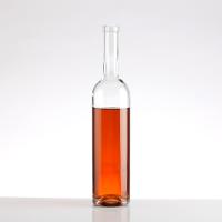 China Industrial Beverage 500ml Glass Whisky Bottle for Custom Long Neck Empty Spirit Bottle for sale