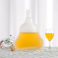 China Hot Stamping and Customize Sealing Super Flint Custom Frosted Glass Bottle for Whiskey for sale