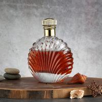 China Hot Vodka and Brandy Luxury Glass Bottle Super Flint Glass with Hot Stamping Design for sale