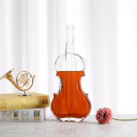 China Brandy Tequila Gin Glass Bottle in Violin Shape with Screw Cap Cork and 30ml Capacity for sale