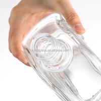 China Manufacture Unique Shaped Vodka Glass Bottle with Aluminum Plastic PP Collar Material for sale