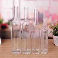 China 500ml 750ml Recyclable Glass Wine Bottles With Cork In Super Flint Glass for sale