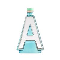 China Super Flint Glass Triangle Shape Empty Bottles for Whisky Vodka Spirit Rum Gin Brandy for sale