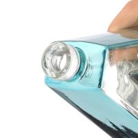 China Super Flint Glass Triangle Shape Empty Bottles for Whisky Vodka Spirit Rum Gin Brandy for sale