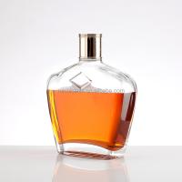 China Custom Luxury Brandy Glass Bottle with 500ml Capacity and Super Flint Glass Material for sale