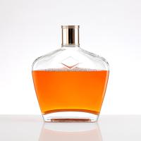 China Custom Luxury Brandy Glass Bottle with 500ml Capacity and Super Flint Glass Material for sale