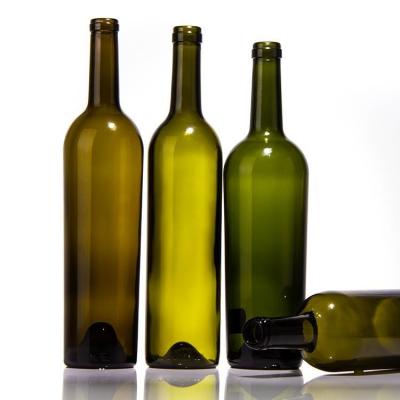 China 200ml 375ml 500ml 700ml 750ml 1000ml Clear Empty Glass Red Wine Bottle for Hot Stamping for sale