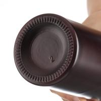 China Matte Black Transparent Glass Wine Bottle with Screw Top 200ml 375ml 500ml 750ml for sale