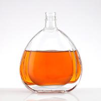China Custom Make 500ml 750ml Glass Liquor Bottle With Cap for Wine Vodka Gin Rum Whiskey for sale