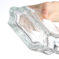 China Super Flint Glass Base Material Custom Amber Glass Swing Top Bottles for Craft Liquor for sale