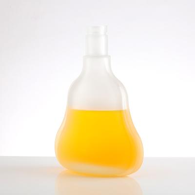 China 750ml Beautiful Shape High Grade Brandy Glass Bottle with Color Painting and Decal for sale