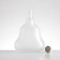 China 750ml Beautiful Shape High Grade Brandy Glass Bottle with Color Painting and Decal for sale