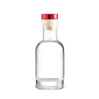 China Transparent 250ml 8oz Glass Water Bottle for Juice Milk Liquor Swing Top Included for sale